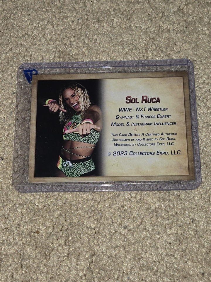 Sol Ruca Signed Kiss Card Wrestler WWE NXT Collectors Expo #97 | eBay