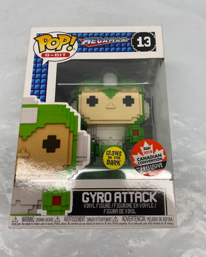 Funko Pop! 8-Bit: Megaman - #13 Gyro Attack - Glow in the Dark | eBay