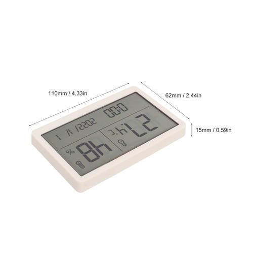 Temperature Humidity Monitor Temp Tester Digital Thermometer Hygrometer ...