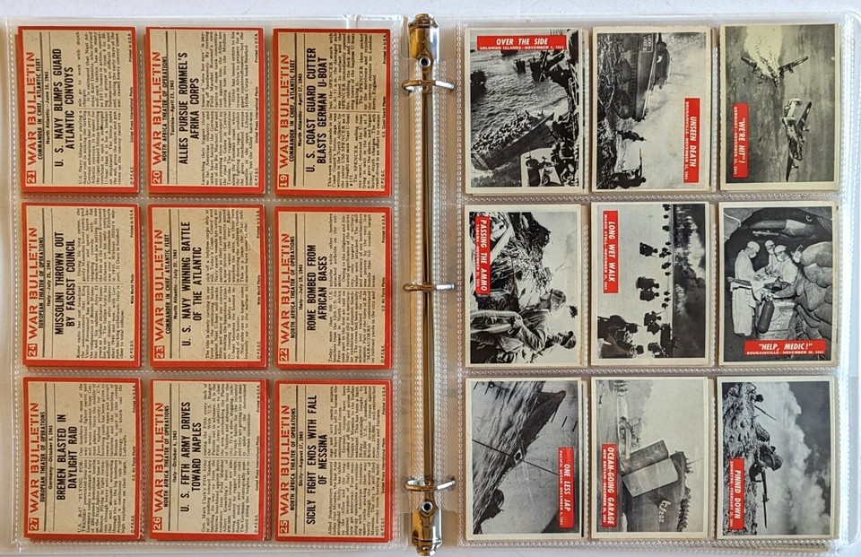 1965 Philadelphia Gum War Bulletin Complete Set with Unopened GAI 7 Wax ...