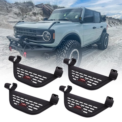 4X EZ-Steps for 2021-2024 Ford Bronco 4 Door Add on OEM Rock Rail Side ...