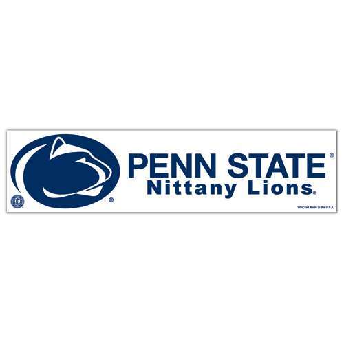 Penn State Nittany Lions Bumper Sticker - White | eBay