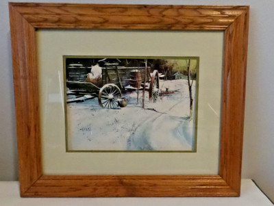 Frank M Hamilton "Winter Winds" Print, Nicely framed at 24" x 20" | eBay