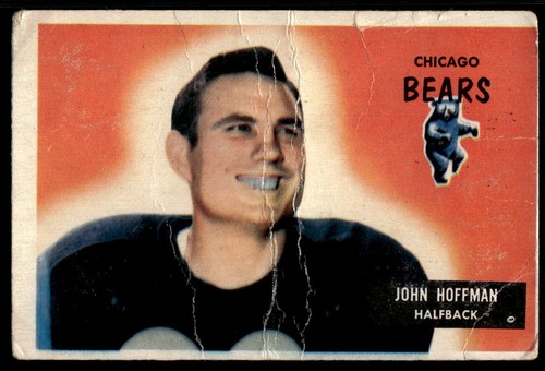 1955 Bowman 56 John Hoffman Chicago Bears Football Card POOR | eBay