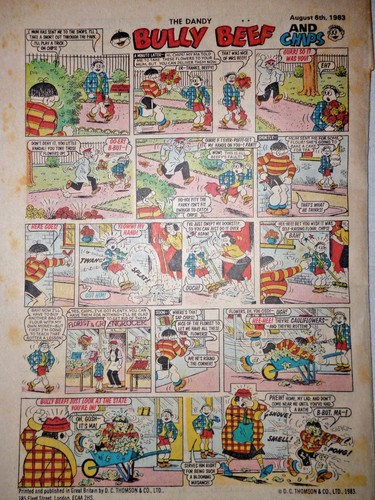 the dandy from aug 6th the smasher, harry and his hippo, brassneck, the ...