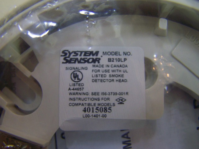 System Sensor B210LP Fire Alarm Smoke Detector Base for sale online | eBay