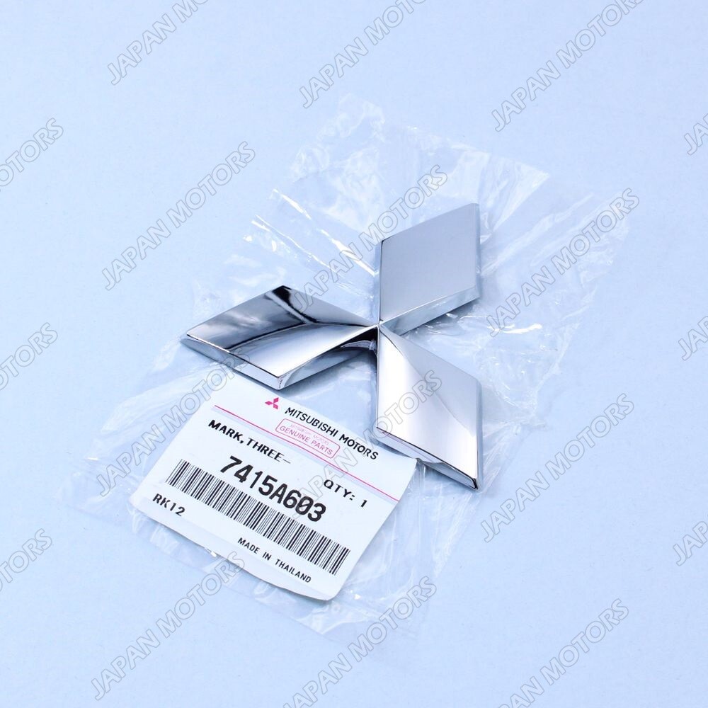 Genuine Mitsubishi OUTLANDER Front Bumper Grille Diamond Emblem Badge ...