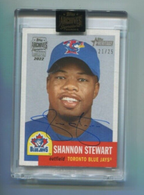2022 Topps Archives Signature - SHANNON STEWART - Autograph - BLUE JAYS ...