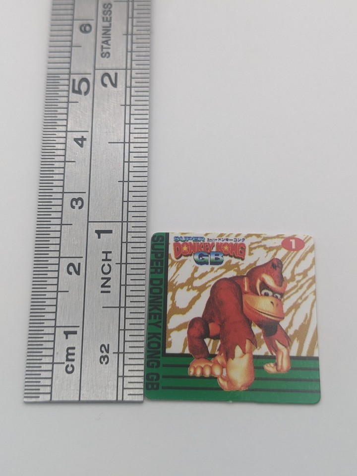 Donkey 1 Super Donkey Kong Bros Card mini Game Boy Nintendo 1995 ...