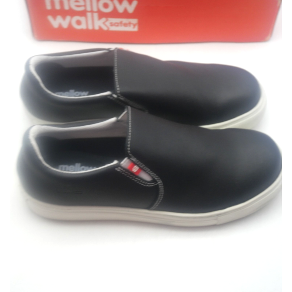 NEW Mellow Walk Women's 8 Slip-On Jessica Steel Toe Work Shoes Black ...