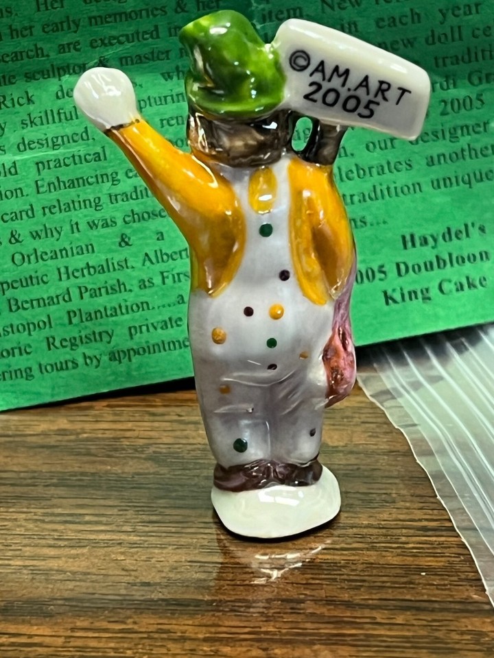 2005 Haydel's PROOF king cake doll DOUBLOON LADY Mardi Gras New Orleans ...