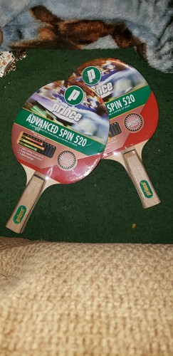 Prince Table Tennis Rackets(2) Advanced Spin 520 SSC Rated Bronze ...