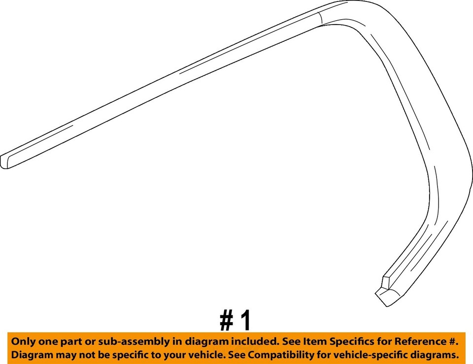 GM OEM 17-23 Acadia Rear Door Exterior Trim-Reveal Molding 84100739 | eBay