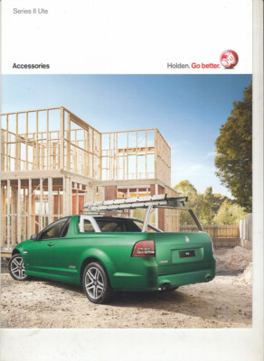 2010 HOLDEN VE SERIES II COMMODORE UTE ACCESSORIES 6p Brochure SS SV8 ...