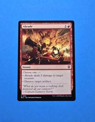 1x Abrade Commander: Bloomburrow 2024 Mtg Magic Card Instant Mountain ...