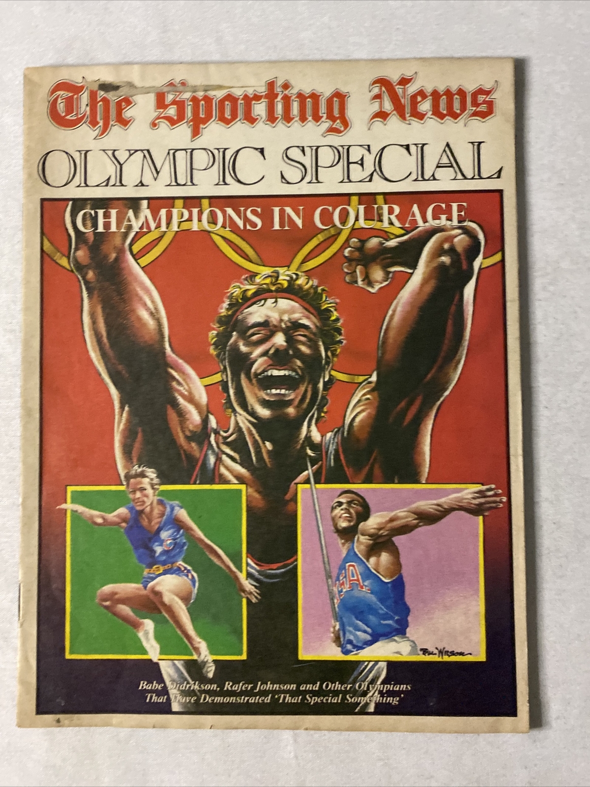 The Sporting News Magazine Olympic Special Champions In Courage (MH896 ...