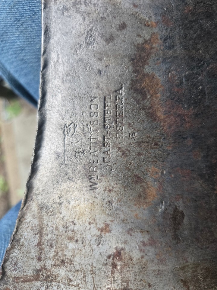 Vintage Wm Beatty & Sons Meat Cleaver Butcher Chester PA 10" Blade & 20 ...