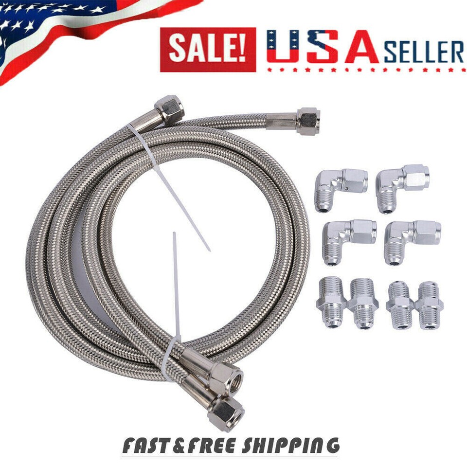 Automatic Transmission Cooler Line Kit -6 AN Braided 4L60E 4L65E 4L80E ...
