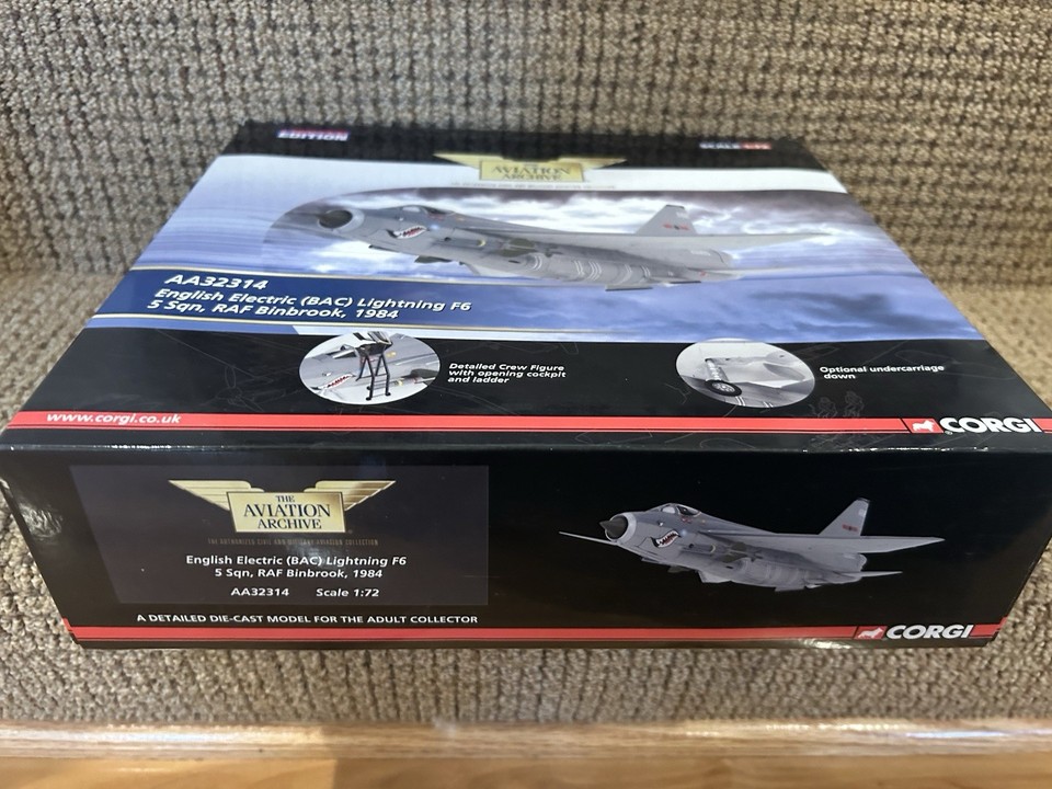 Corgi 1:72 English Electric (BAC) Lightning F6, 5 Sqn, RAF Binbrook, No ...
