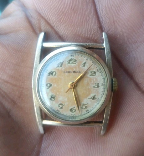Rare 1945 Longines Mainliner rare dial Vintage Wrist Watch 10k Gold ...