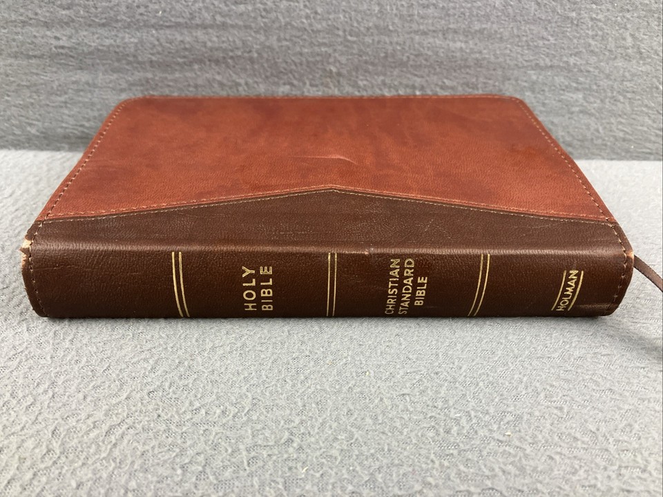 CSB Single Column Compact Christian Standard Bible Brown LeatherTouch ...
