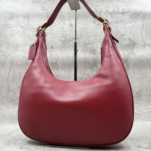 Coach Coach Old Coach Shoulder Bag Crescent Shape Hobo Leather 9591 ...