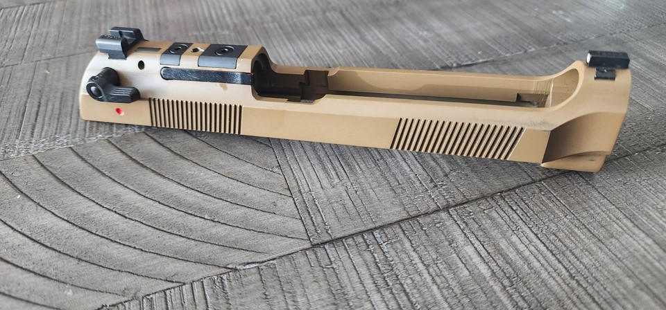 Beretta M9A4 G FULL Slide 9mm FDE Tan Optic Ready RDO | eBay