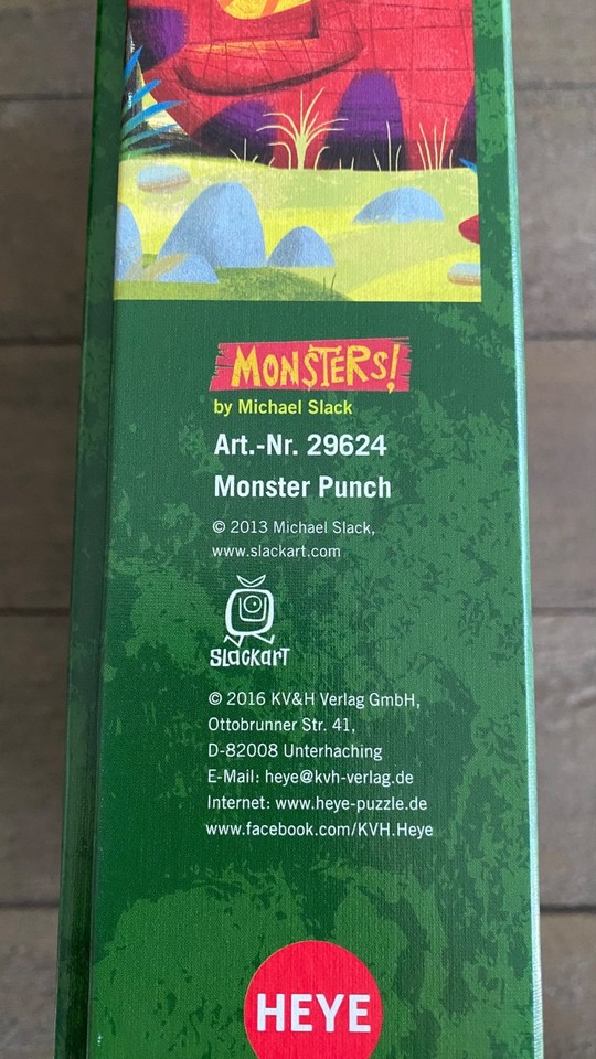 Heye Puzzle MONSTER PUNCH, 500 Pieces, Michael Slack, 2016, Monsters ...