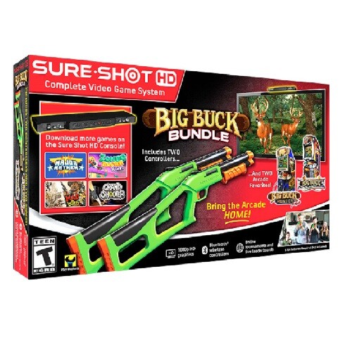 Super Happy Fun SS-BBB-B02 Sure Shot HD Big Buck Hunter Deluxe Bundle ...