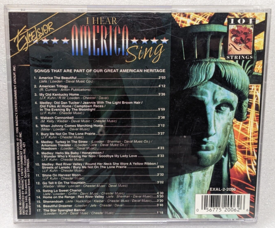 I Hear America Sing The 101 Strings Orchestra (CD, 1996, Madacy Entertainment) | eBay