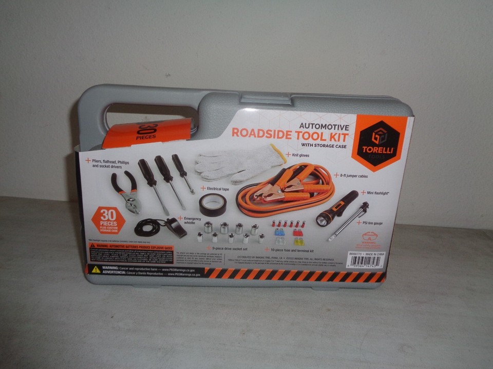 TORELLI TOOLS Automotive Roadside Tool Kit With Storage Case, NEW in ...