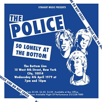 POLICE Live "So Lonely At The Bottom-At Bottom Line, NY 1979" IMPORT ...