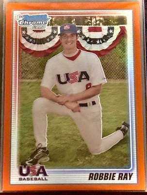 2010 Bowman Chrome Draft Robbie Ray Orange Ref Auto 22/25 Gem Mint | eBay