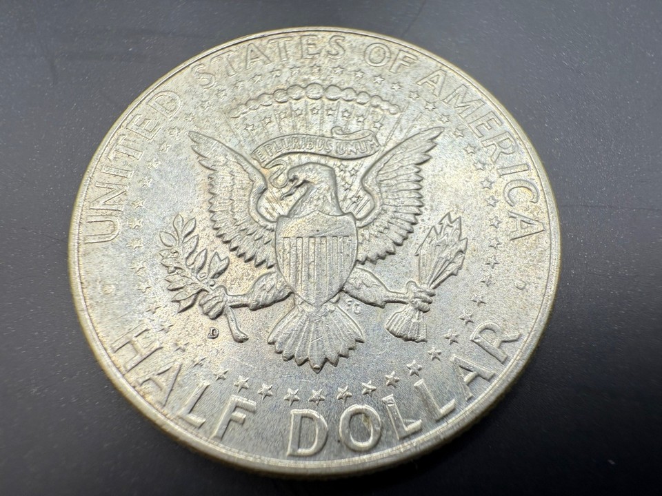 1964 D Kennedy Half Dollar, 90% Silver Circulated Coin Nice! Please see ...