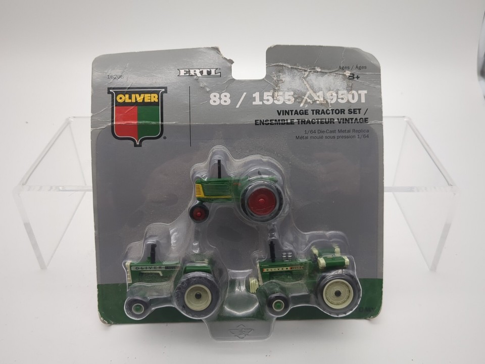 ERTL Oliver Vintage Tractor 3 piece set 1/64 Scale. NIB. 88, 1555 ...