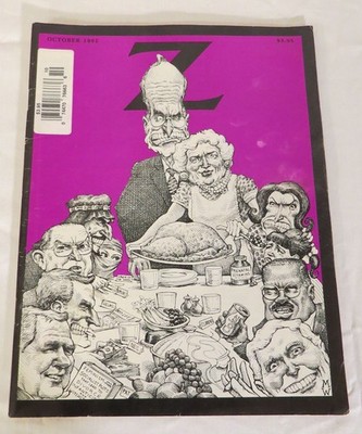Vintage 1992 Z Magazine A Monthly Political Magazine Vol 5 Number10 | eBay