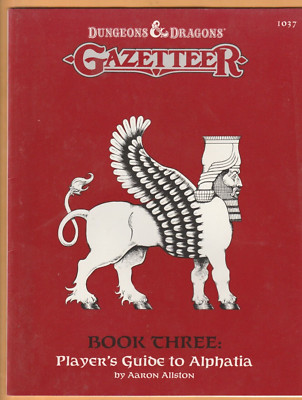 Gazetteer - Book Three : Player's Guide to Alphatia (with Map) - TSR ...
