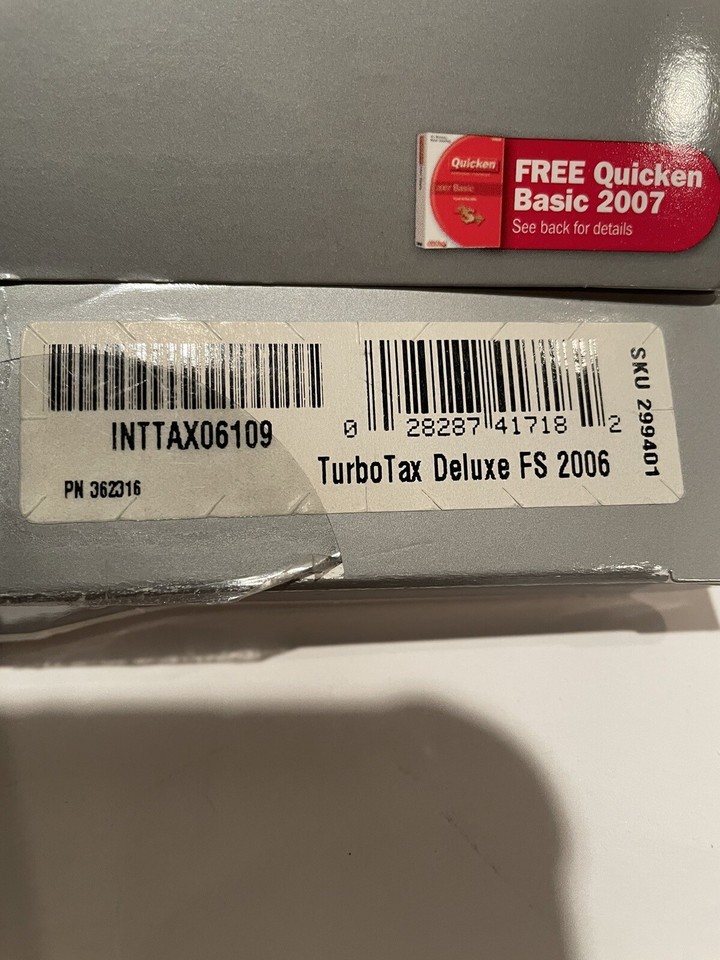 Intuit TurboTax Deluxe 2006 CD-ROM Windows Mac | eBay
