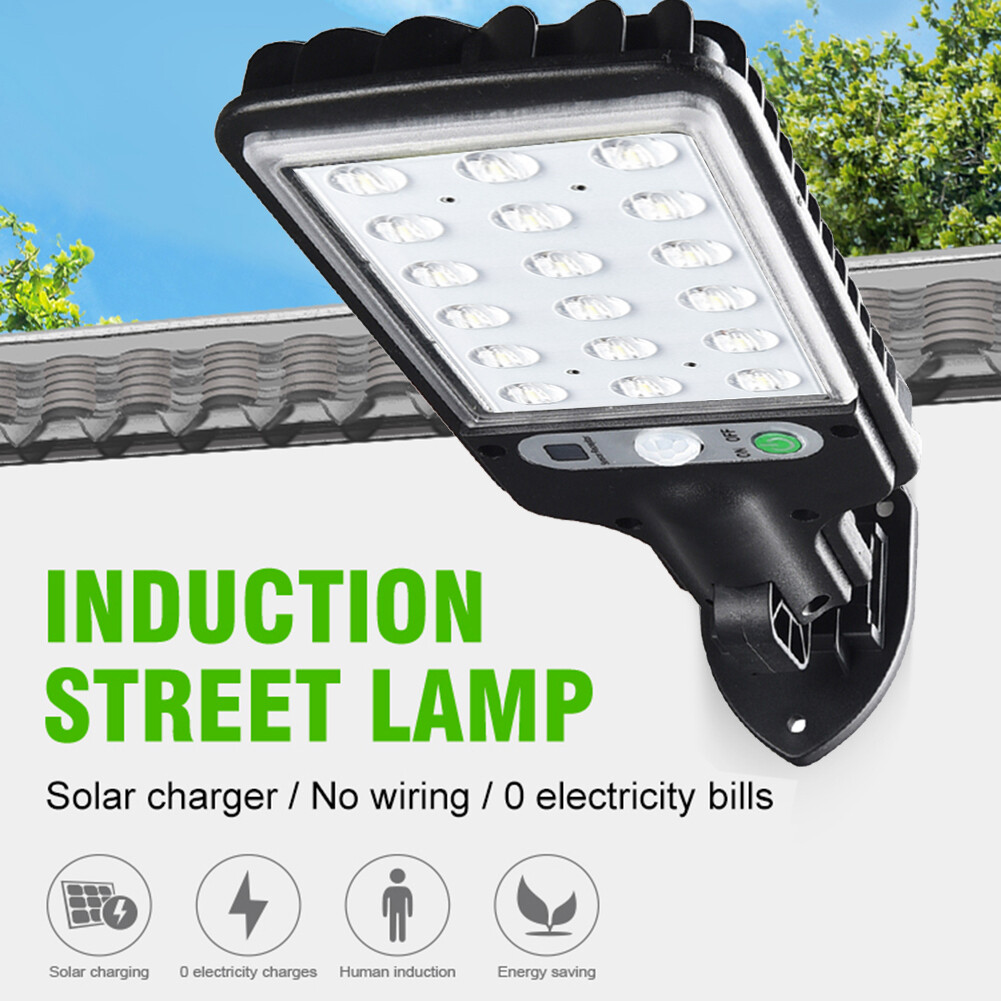 LED Solar Wall Light Outdoor Motion Sensor Lamp Garden Remote Lamp ...