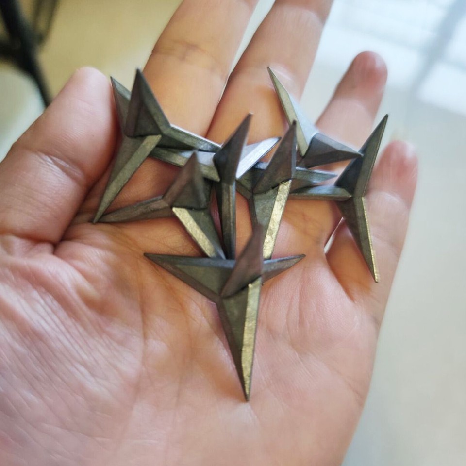 10x Tire Tyre Puncture Triangle Nail Spike Anti-theft Security Car ...