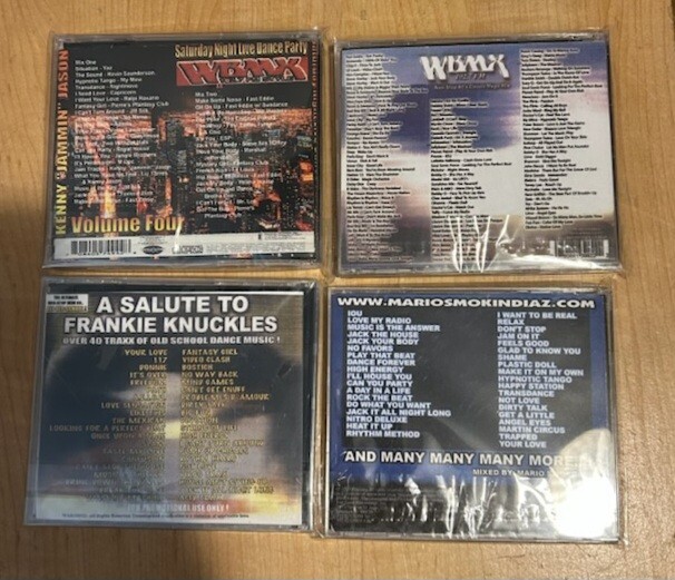 Set of 4 Kenny Jammin Jason, Frankie Knuckles, Hot Mix 5 WBMX 102.7FM ...