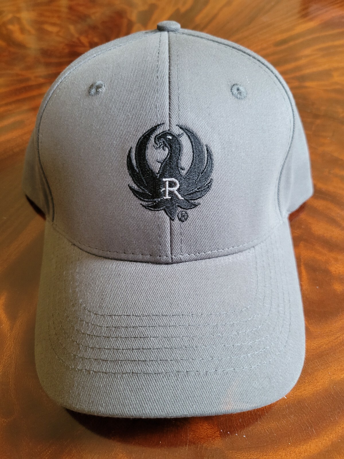Ruger Firearms Cool Gray Cotton Twill Strapback Cap Hat Embroidered ...