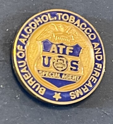 Rare Vintage ATF Alcohol Tobacco Firearms Special Agent Lapel Pin Hat ...