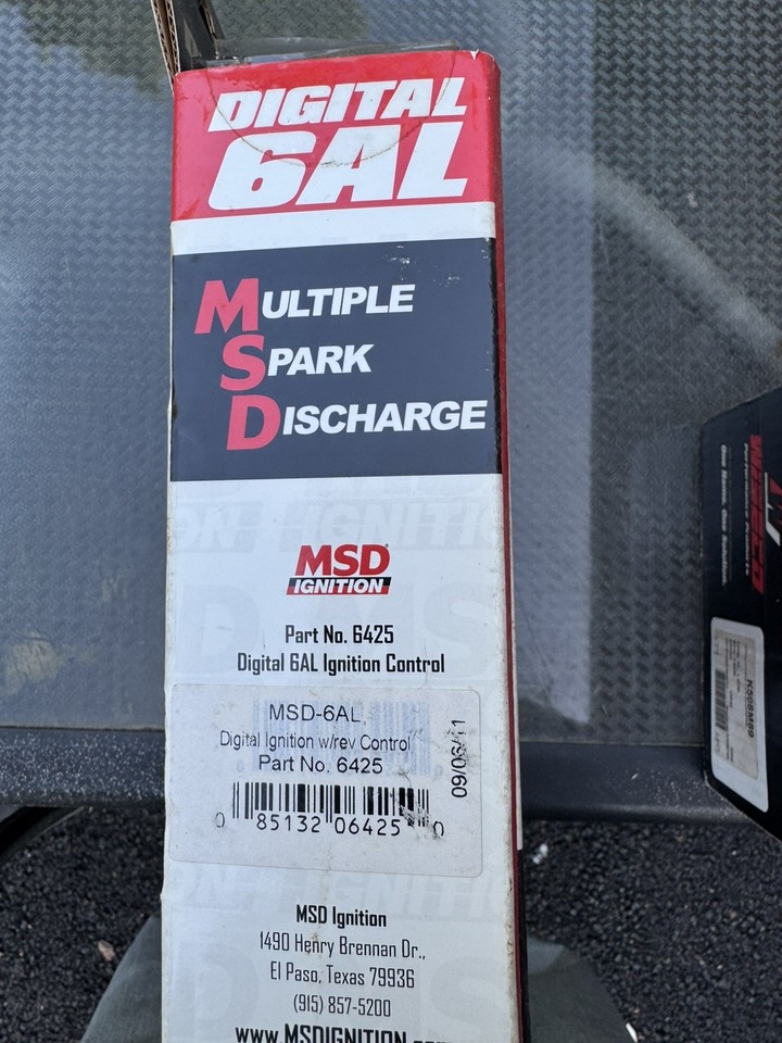 MSD 6425 Digital 6AL Ignition Controller For 4 , 6 , 8 Cylinder Engines ...