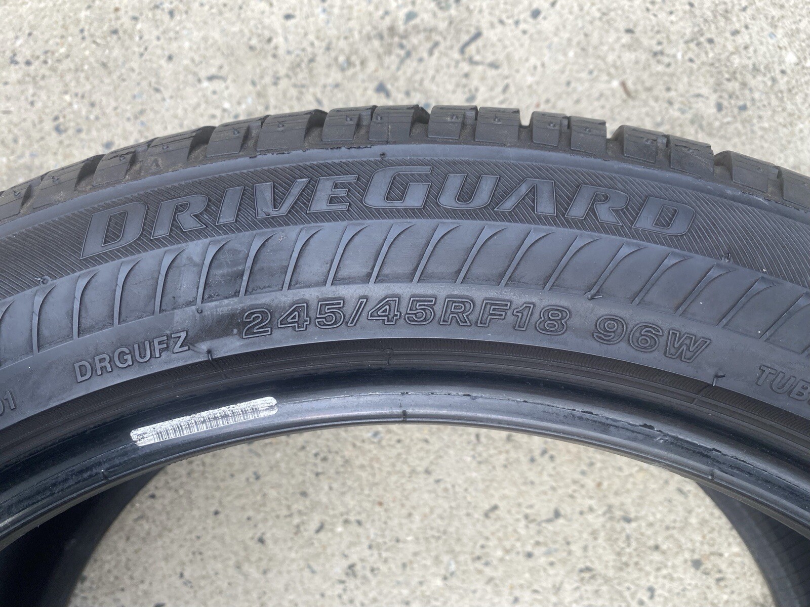 4 Bridgestone DriveGuard Plus 245/45R18 Tires | eBay