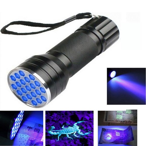 UV 21 LED Bulbs Flashlight Ultraviolet Flashlight Handheld Blacklight UV Light | eBay