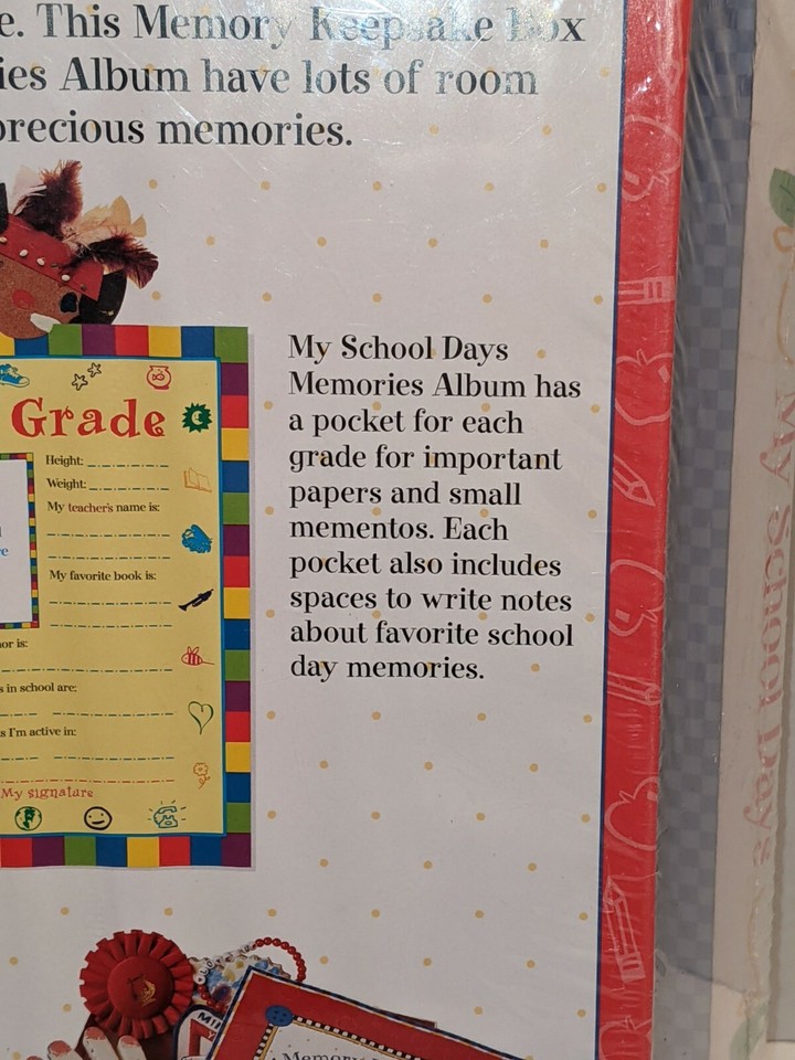 Vintage My School Days Memory Album Book Preschool - 12th Grade ...