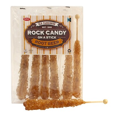 Rock Candy - Swizzle Sticks - 6 Sticks - (Brown / Root beer) | eBay