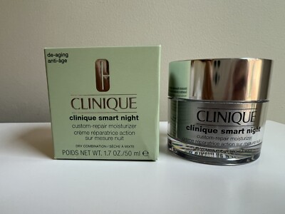Clinique Smart Night Custom Repair Moisturizer Dry Combination 1.7 oz ...