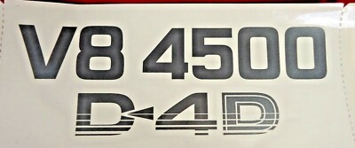 TOYOTA LANDCRUISER 70 SERIES V8 4500 D4D DECAL SIDE 1/4 PANEL BLACK NEW ...